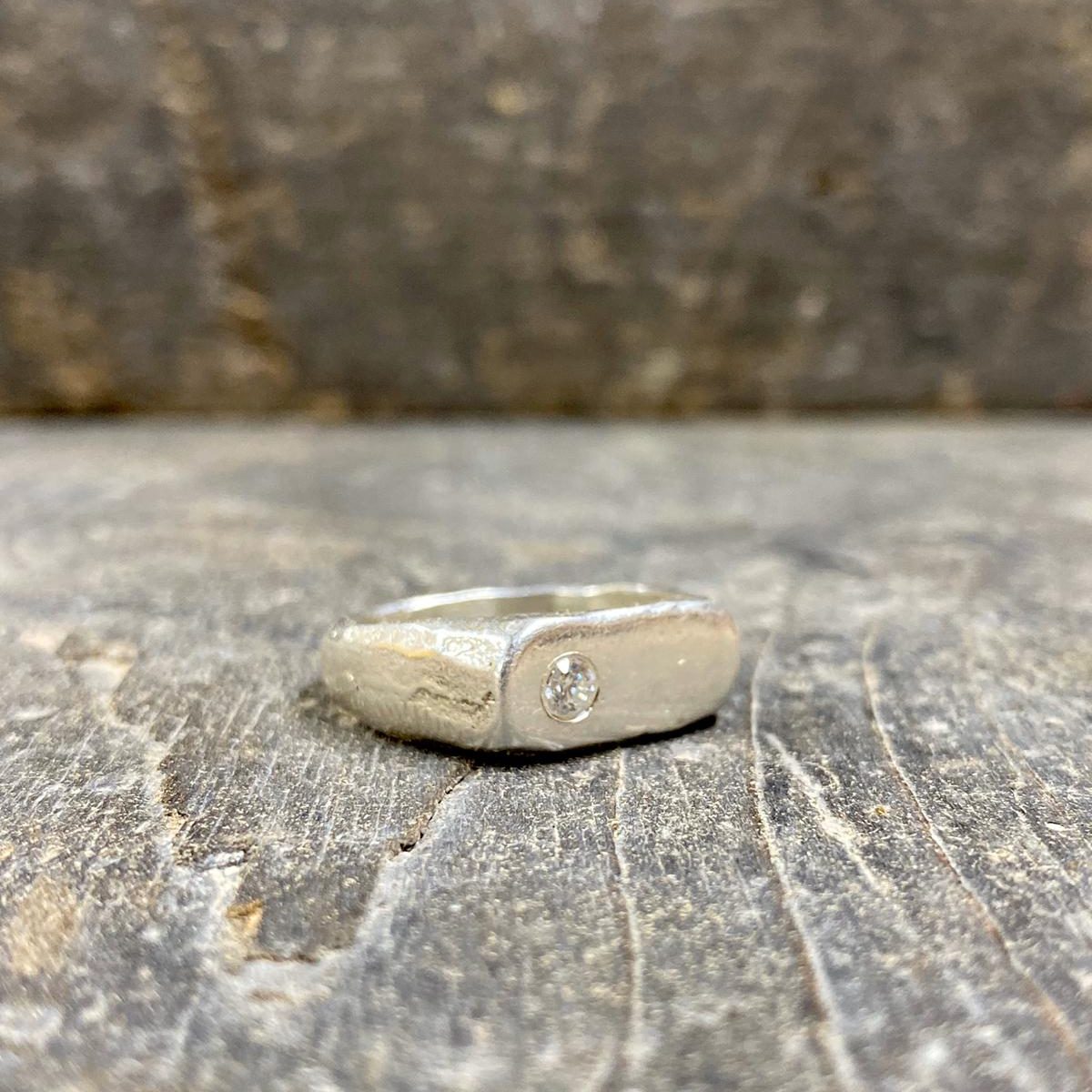 Yellow Gold Sand Cast Ring - JWF Unique Designs