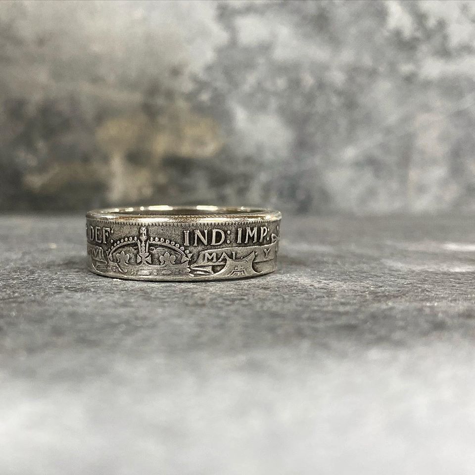 Sterling Silver Coin Rings | Handmade Bespoke Rings UK, Devon