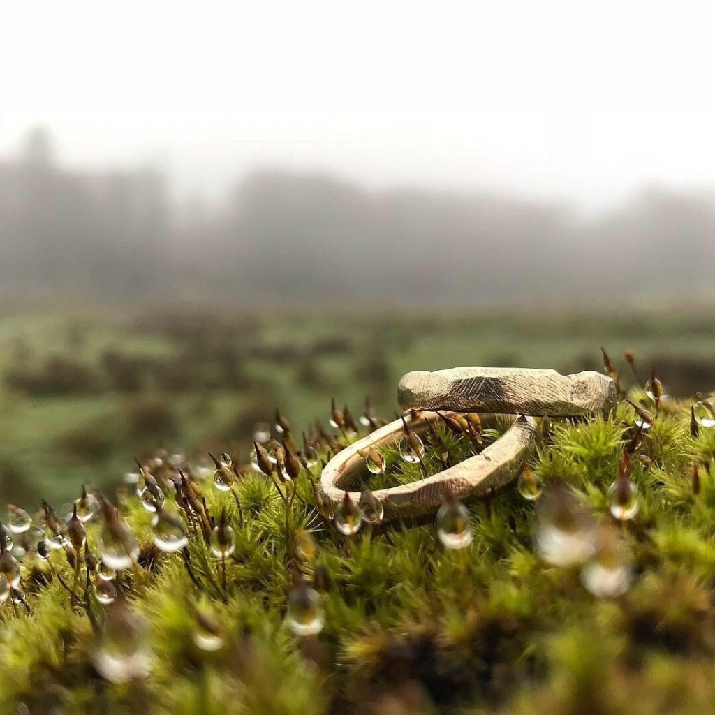 Sand Cast Yellow Gold Ring - JWF Unique Designs