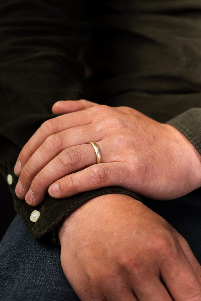 Sand Cast Yellow Gold Ring - JWF Unique Designs