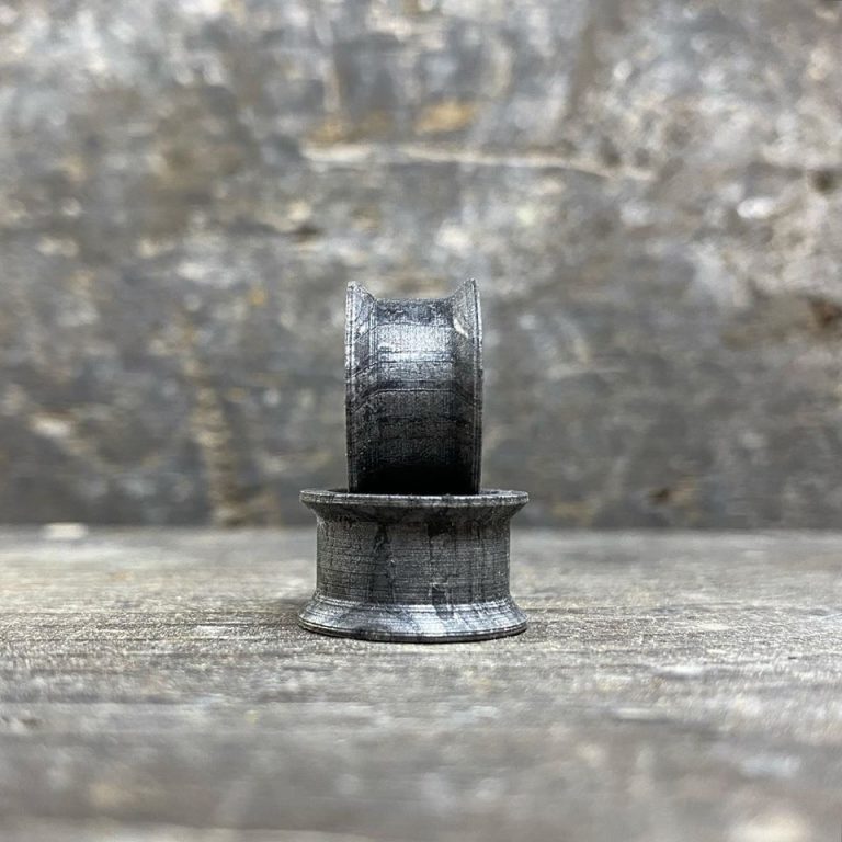 Mild Steel Damascus Flesh Tubes - Bespoke Rings & Jewellery Devon