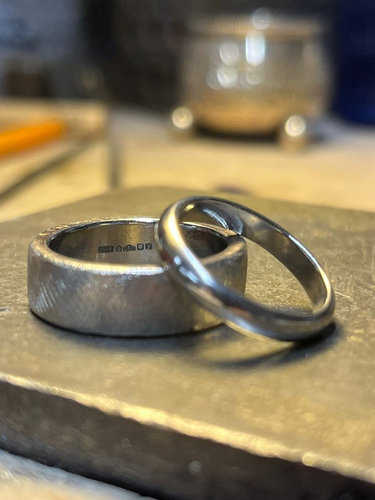 Platinum Wedding Rings | Handmade in Devon | JWF Unique Designs